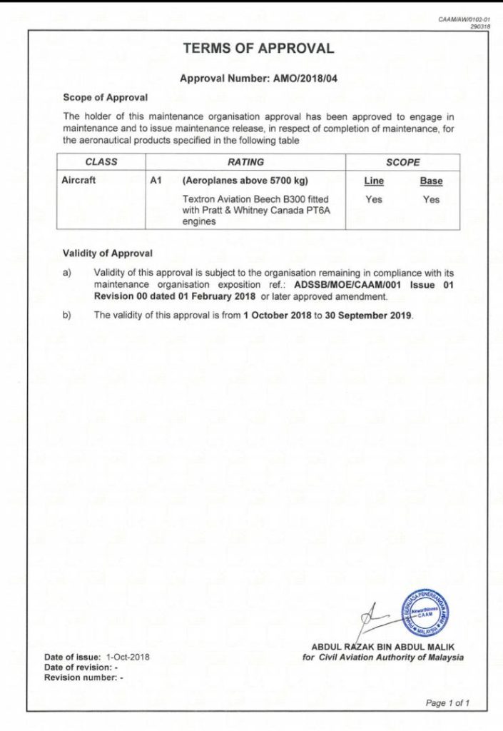 CAAM Part 145 Approval – Aerotree Group