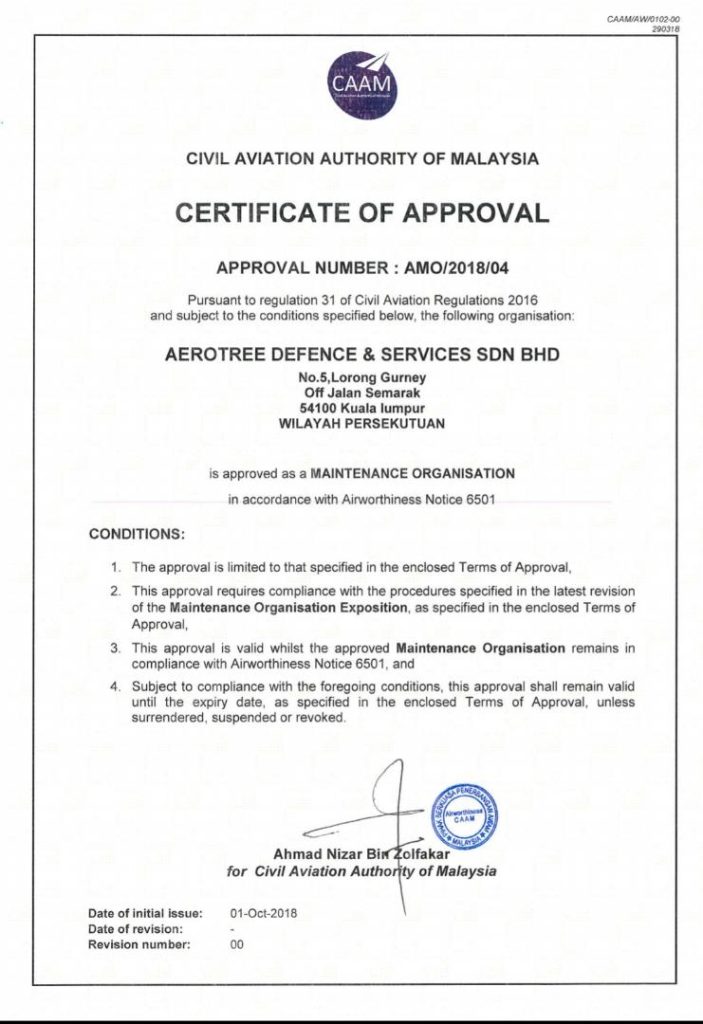 CAAM Part 145 Approval – Aerotree Group